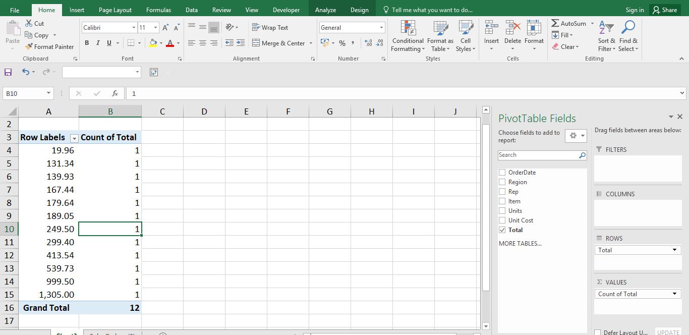 excelintoexcel: pivot table | Chapter 5 | frequency distribution