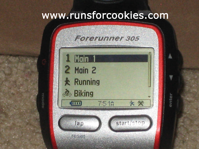 Runs for Cookies: TUTORIAL: How to use your Garmin Forerunner 205/305