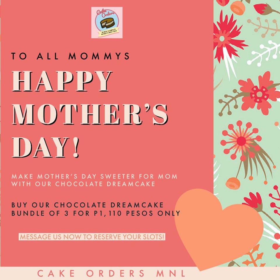 Manila Shopper: Mother's Day Food & Cake Promos 2020