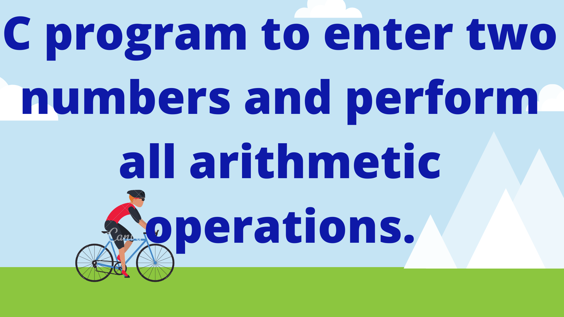 C Program To Enter Two Numbers And Perform All Arithmetic Operations