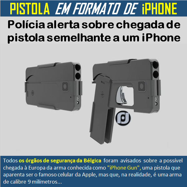O Blog do JF: Arma em formato de celular - iPhone Gun