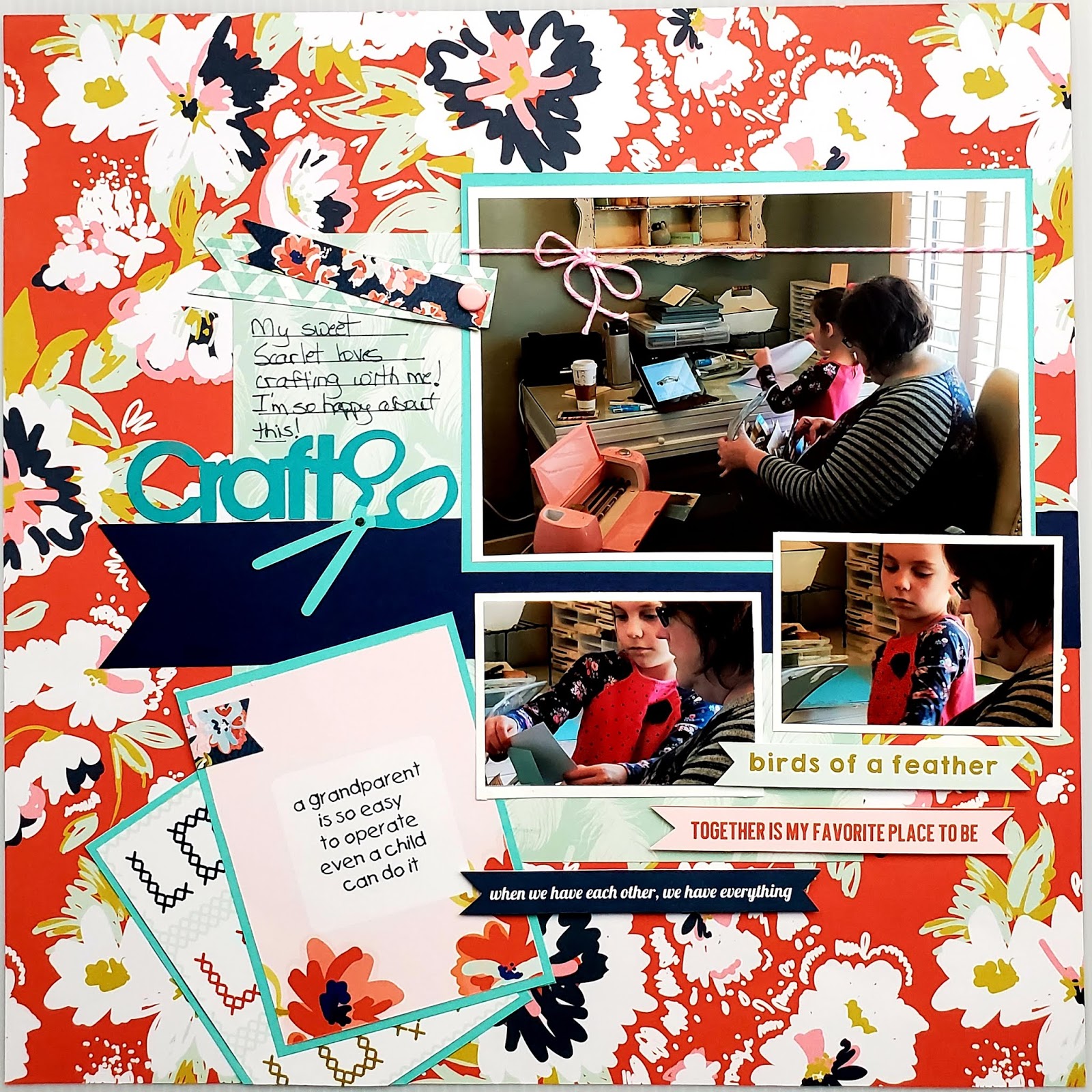 Random Memories: Craft - One Page Scrapbook Layout