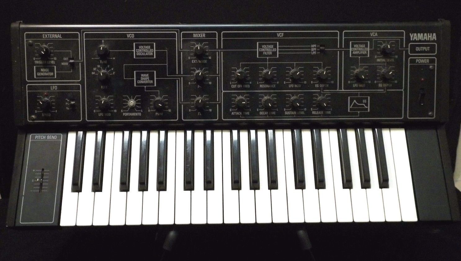 MATRIXSYNTH: Vintage Yamaha CS-5 Analog Synthesizer SN 7439