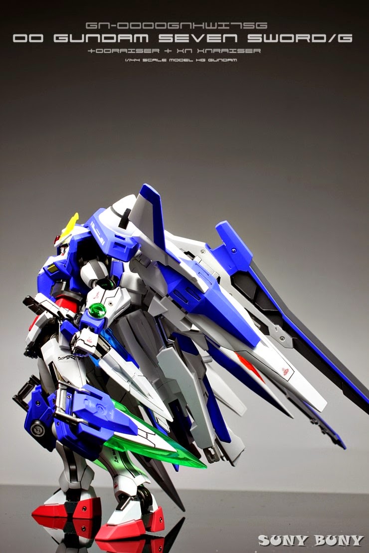 HG 1/144 Seven Sword/ G + 00 Raiser + XN "Perfect Raiser" Custom Build