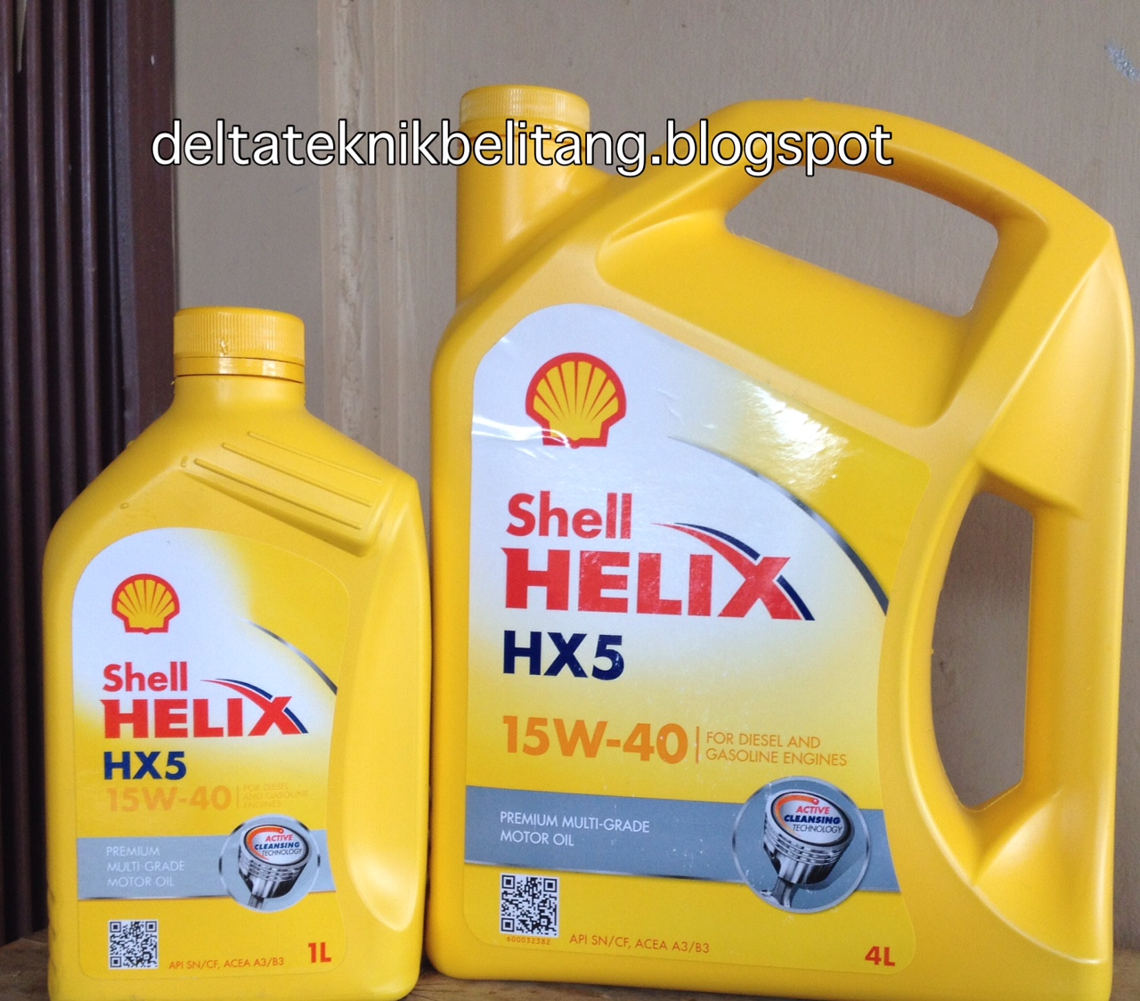Shell Helix HX5, Premium Multi Grade Motor Oil - Delta Teknik Belitang
