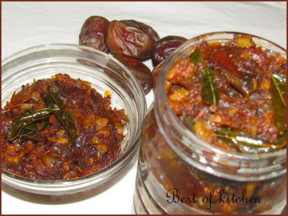 Best of kitchen: Dates Pickle | Enthappazham Achar