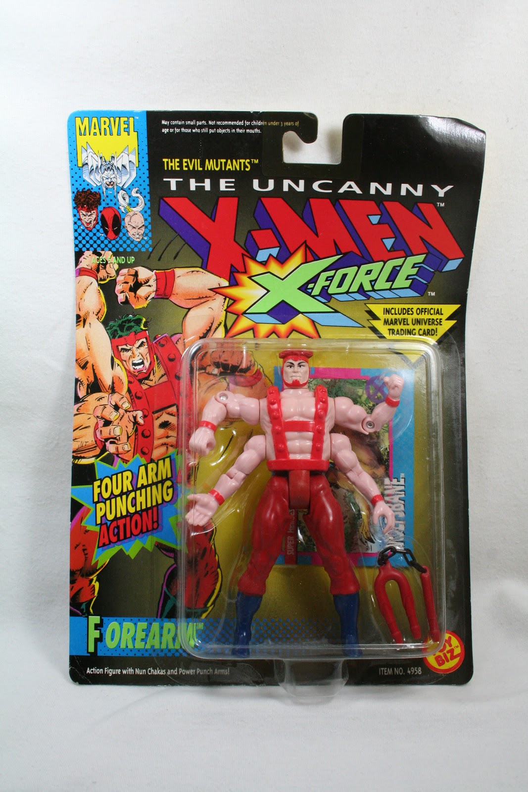 Marvel's X-men 1992 ToyBiz figure: Forearm with Four Arm Punching ...