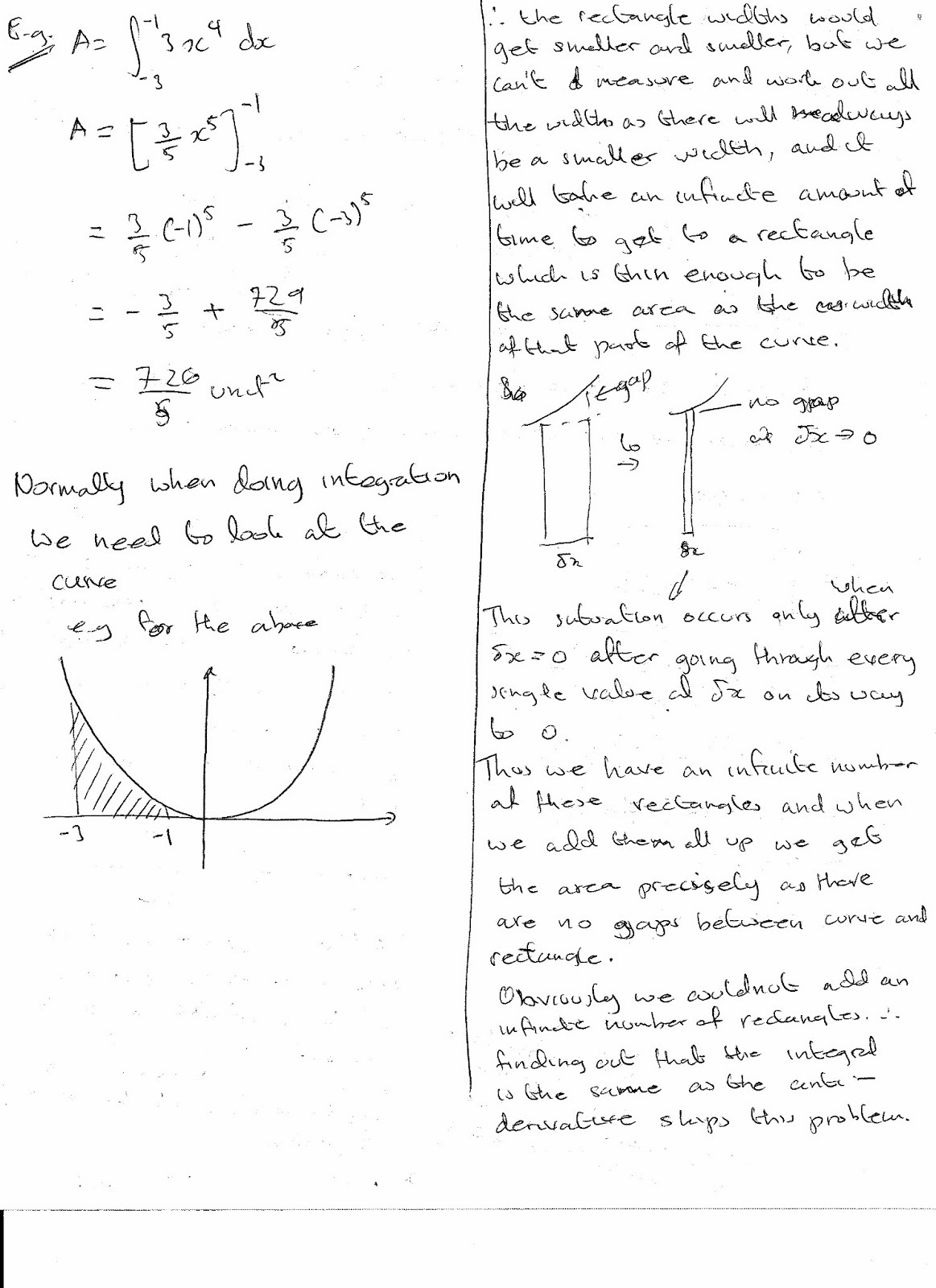 A Level Maths Notes: Integration - Definite - Part 2