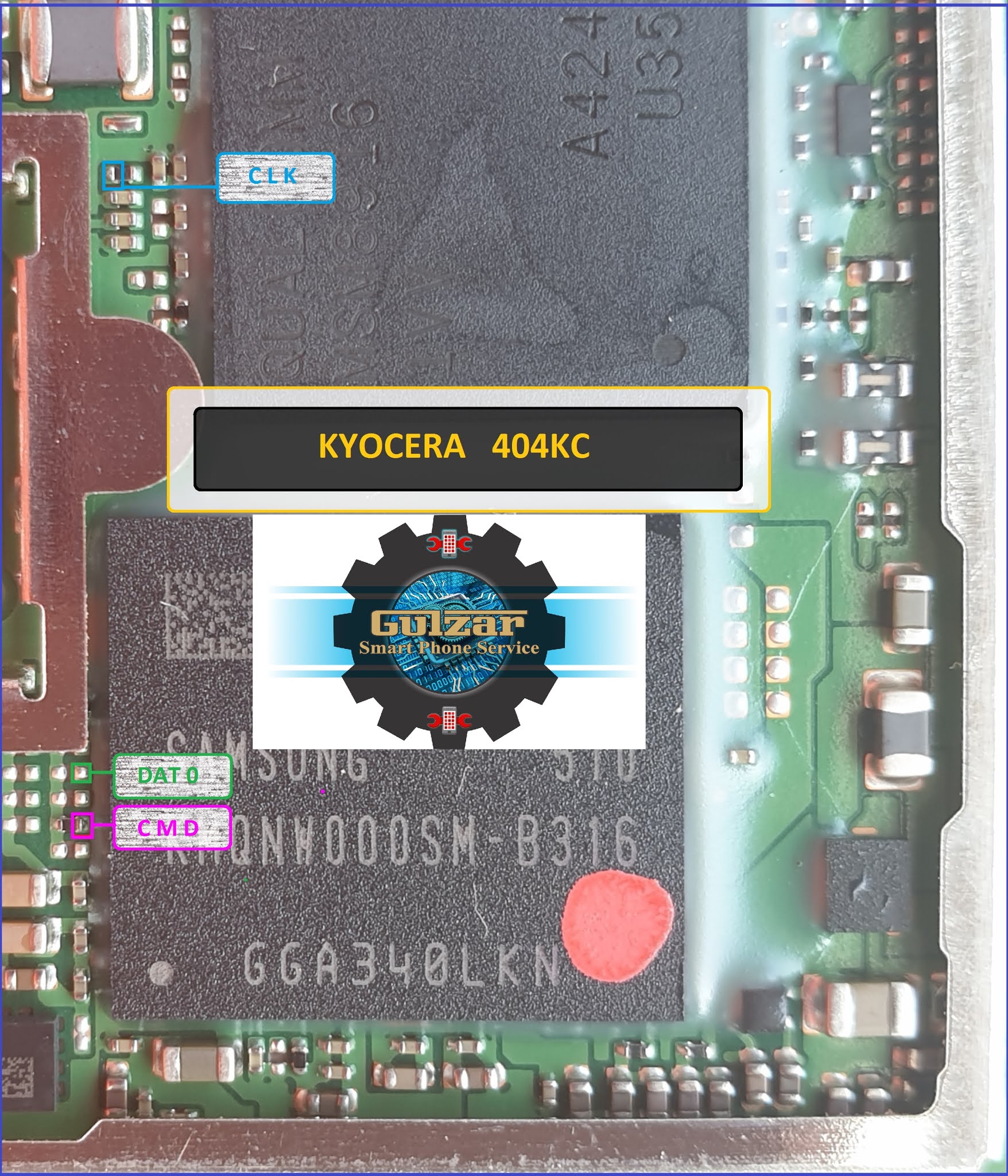 KYOCERA 404KC ISP + Full Dump With z3x eMMC File Manager