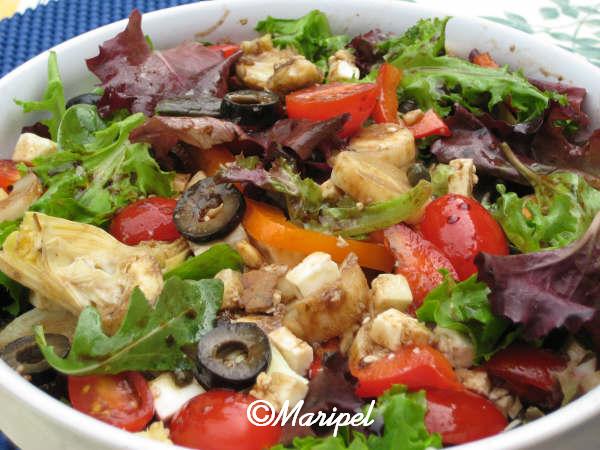 La fille de l'anse aux coques: SALADE MIXTE AVEC ARTICHAUTS ET CŒURS DE ...