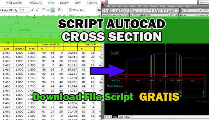Cara Membuat Cross Section/ Potongan Melintang Jalan dengan Script ...
