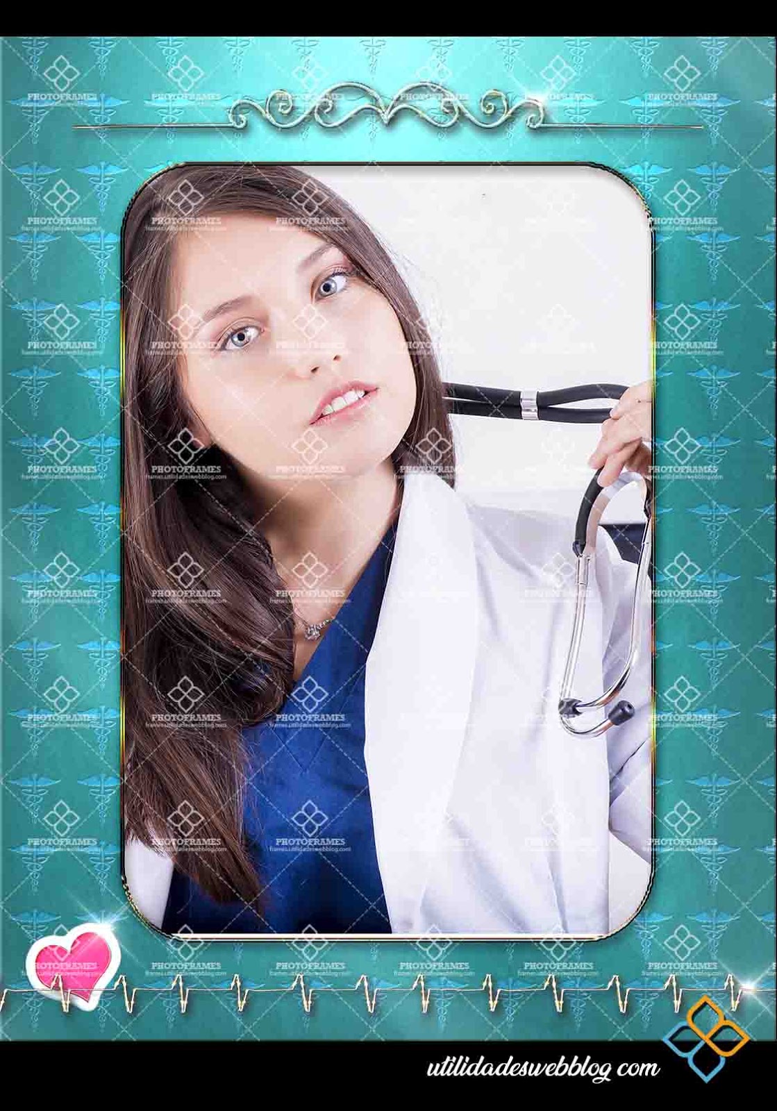Elegante marco para fotos del día del medico | Photo Frames