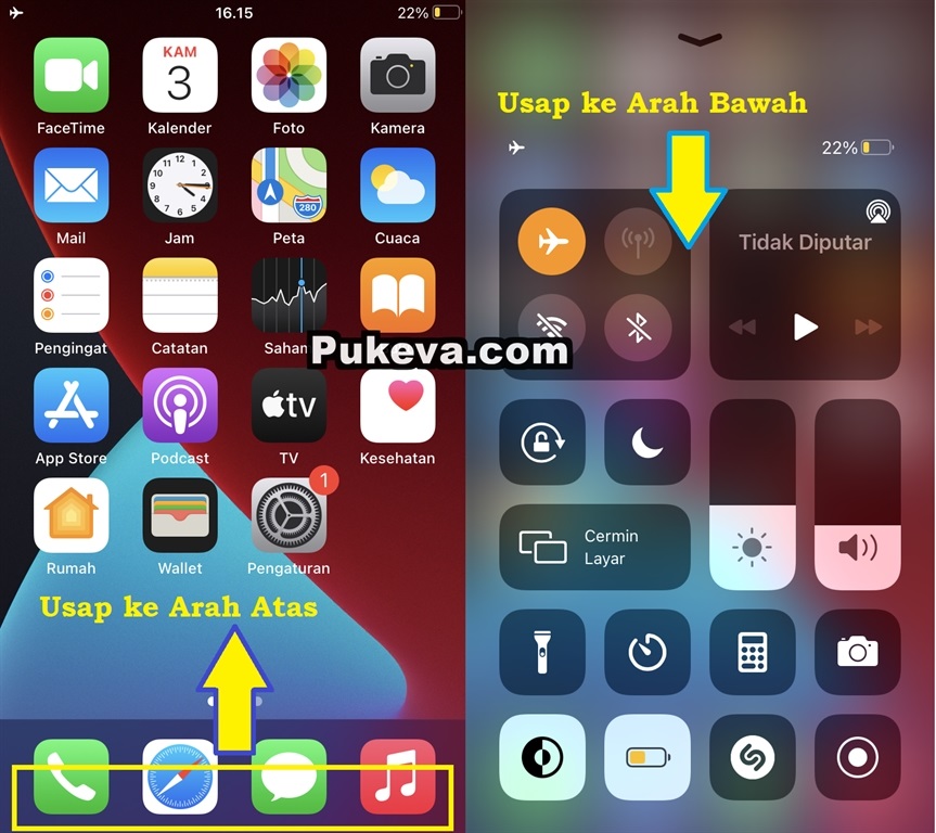 Cara Menyalakan dan Mematikan Lampu Senter di iPhone | PUKEVA