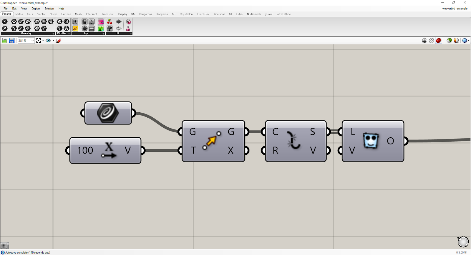 【grasshopper】weaverbirdの機能まとめparametric Design Labo
