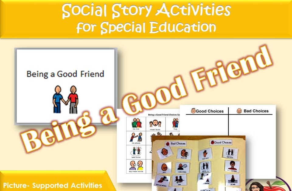 Miss Allison's SpEd Spot: Social Story Saturday #1--Being a Good Friend ...