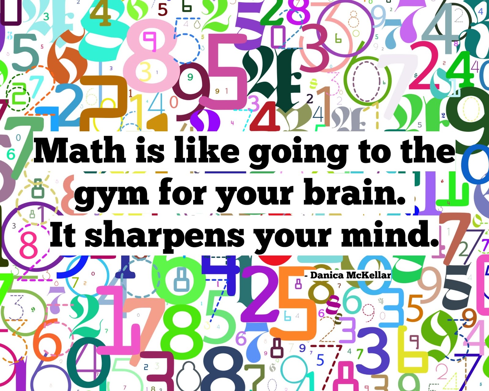 CJO Photo: Printable Art 8x10: Math is Like Going to the Gym Quote