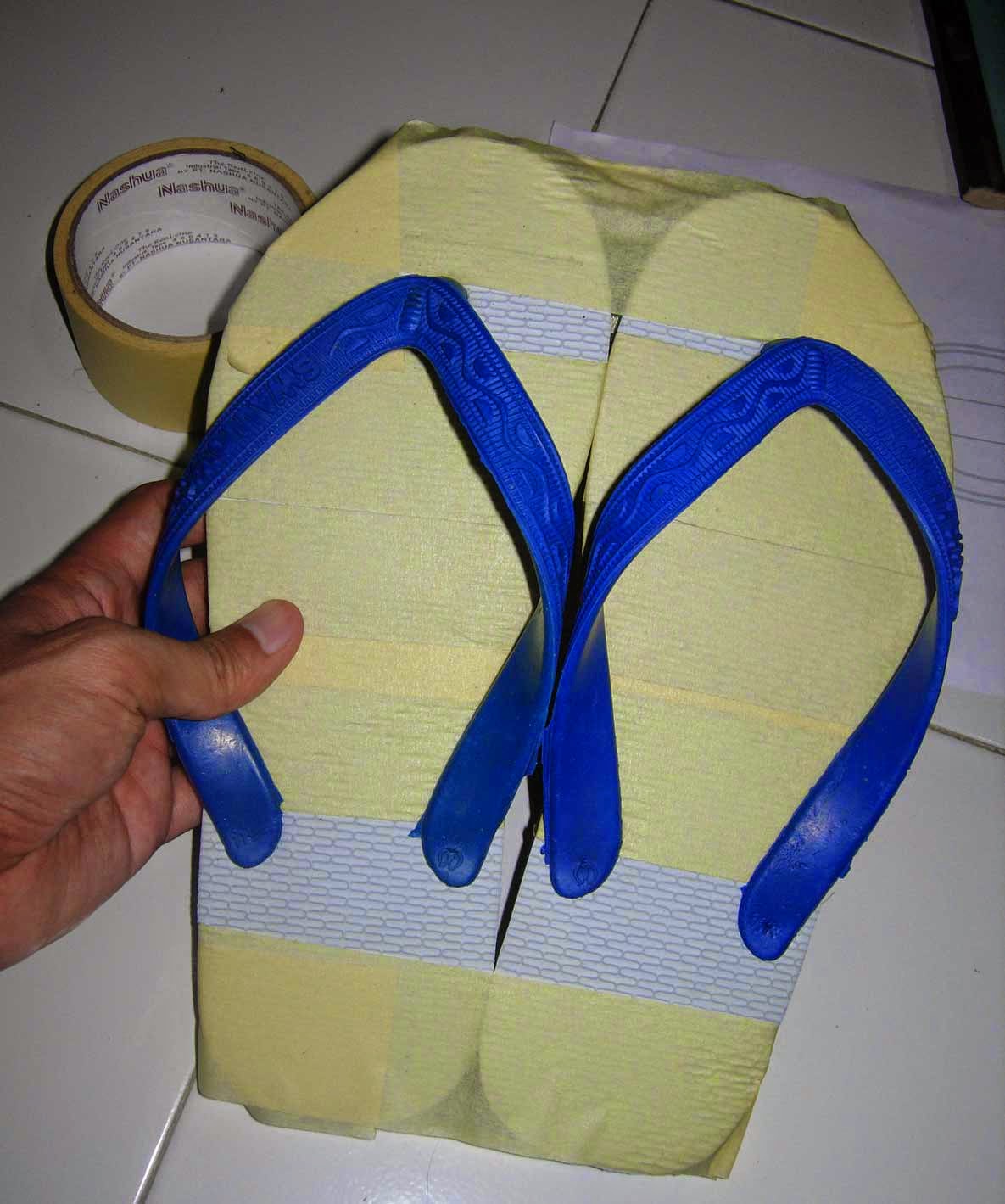 Cara Membuat Sendal Jepit Swalow Ukir Yang Unik