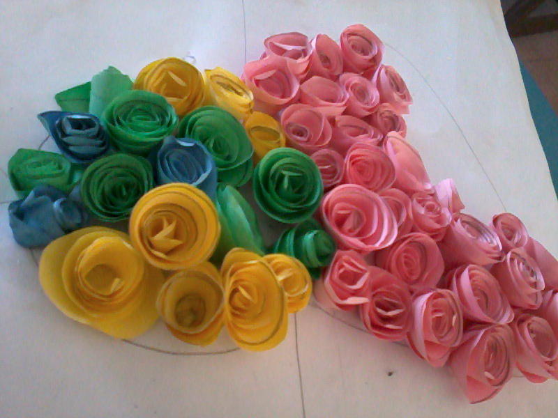 This is...Ena Lova~: kraf: bunga ros kertas