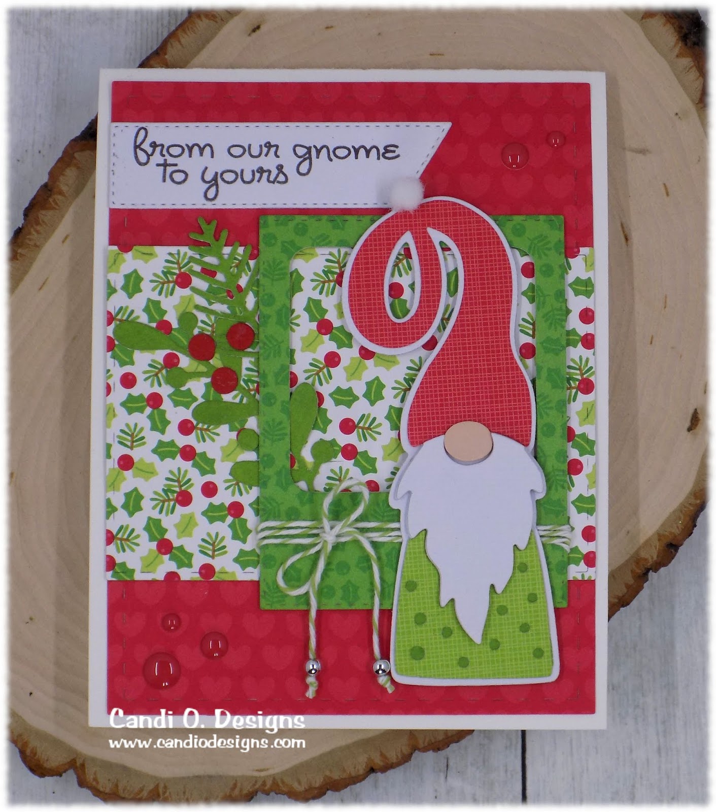 Candi O Designs: Gnome Christmas Card
