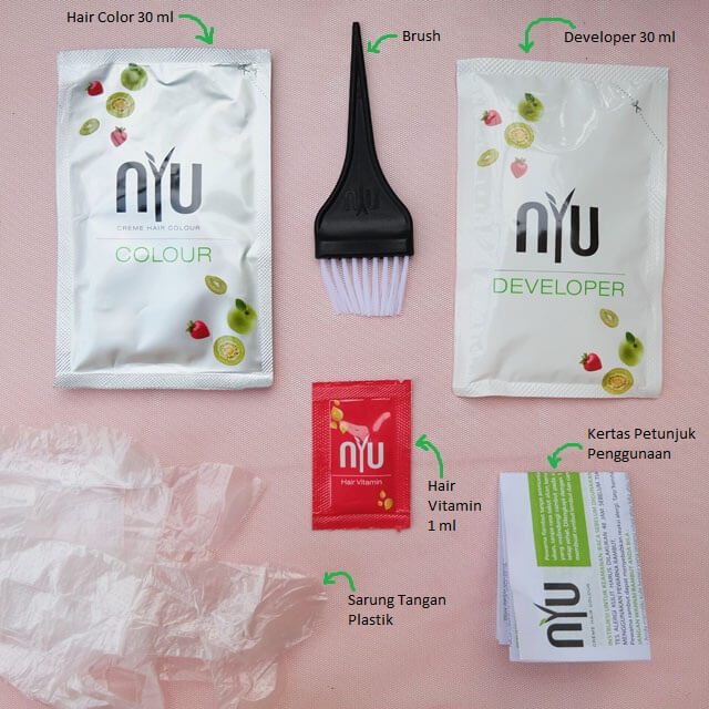 NYU Crème Hair Colour, Pewarna Rambut Sehat Bebas Amonia — APRIJANTI