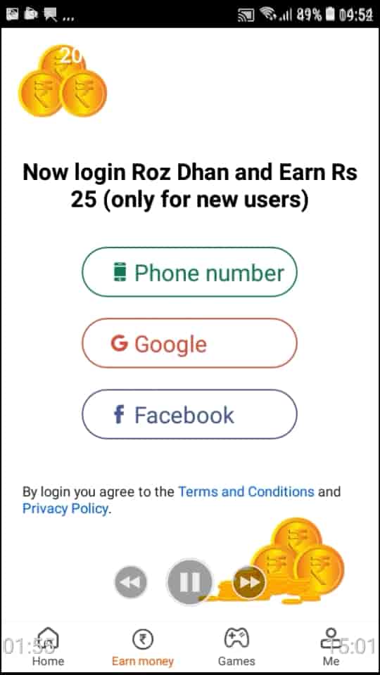 Free Paytm Cash Online-Roz Dhan App | TechnoWISER