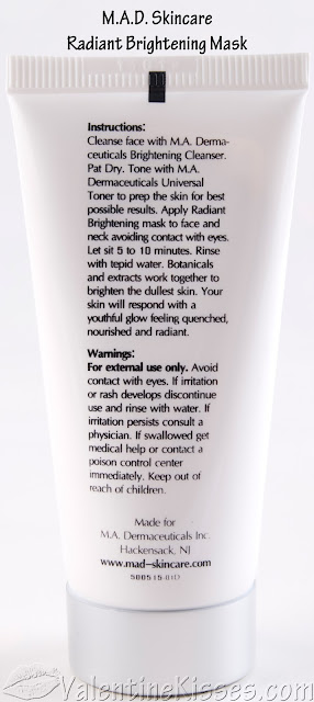 Valentine Kisses: M.A.D. Skincare - 4 products from their Brightening ...