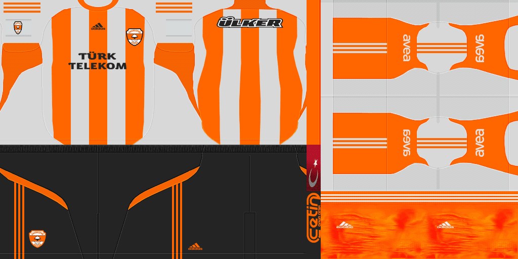 Adanaspor FL Fantasy Set (with 12-13 Adidas Temp) | Kits by Onur Çetin