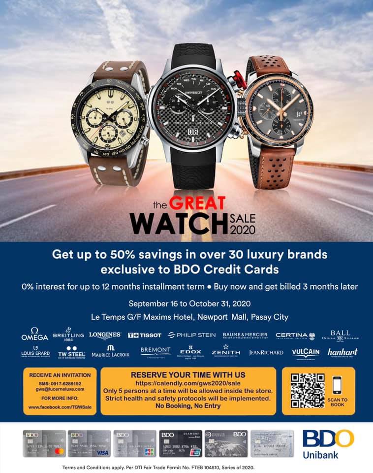 Manila Shopper: The Great Watch SALE: til Oct 2020