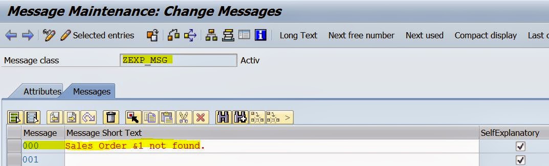 Techsap Using Exception Class With Message Class In Ooabap