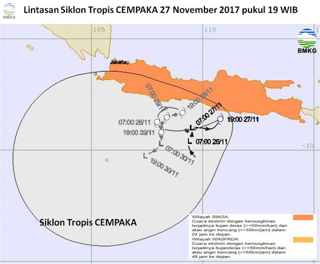 Badai Siklon Tropis yang Pernah Terjadi di Indonesia
