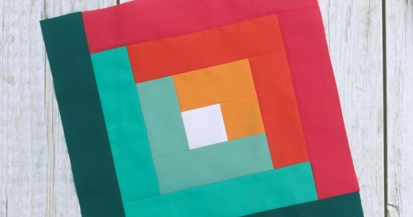 Tutoriales de Patchwork: BLOQUE LOG CABIN