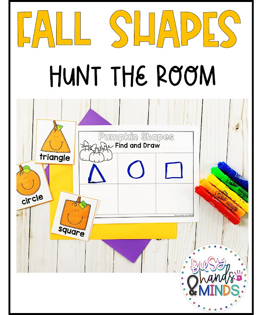 Fall Shapes Hunt the Room | Busy Hands and Minds