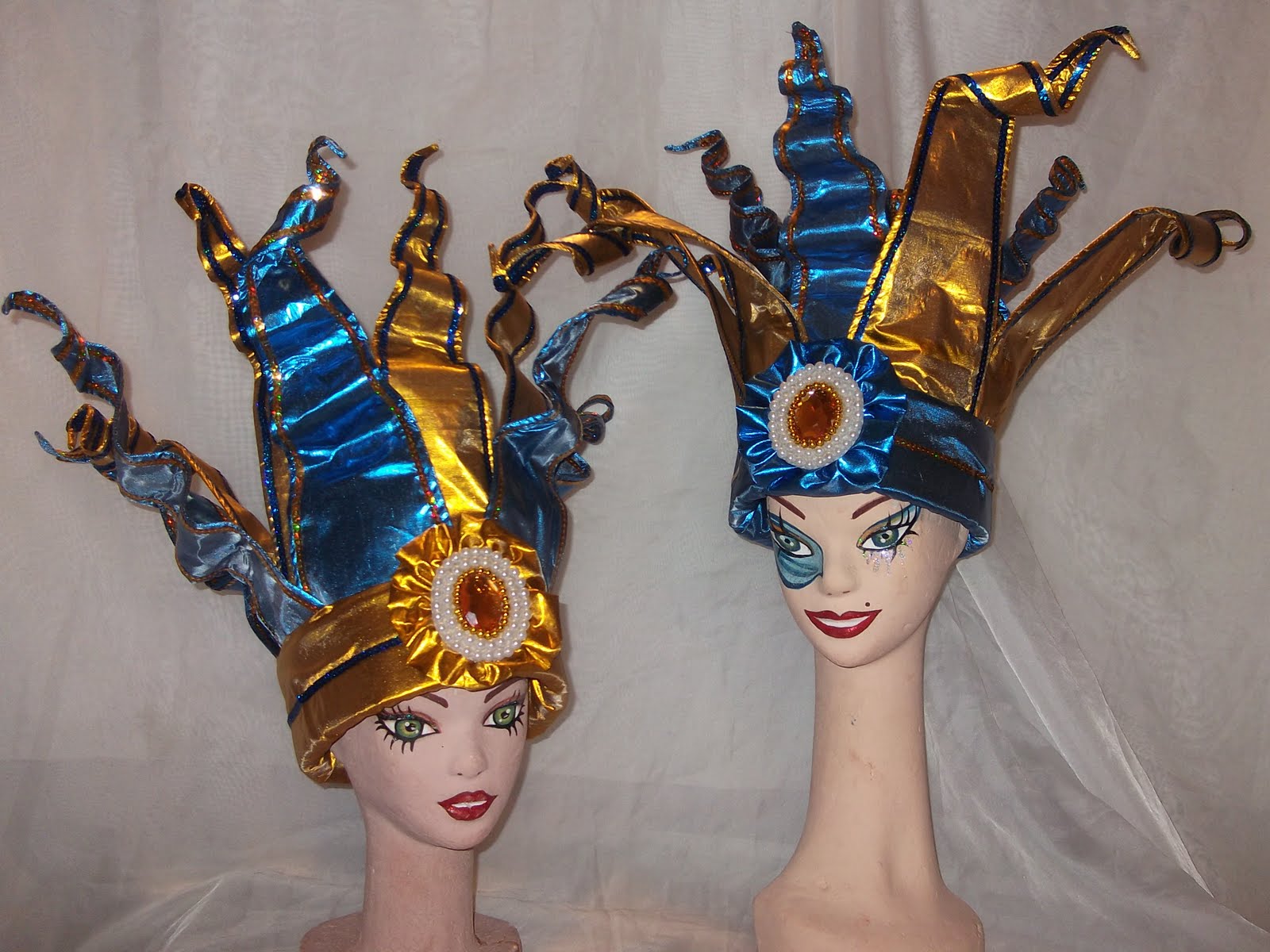 Fantasías Cotillón: CARNAVAL DE VENECIA (Gorros en telas)