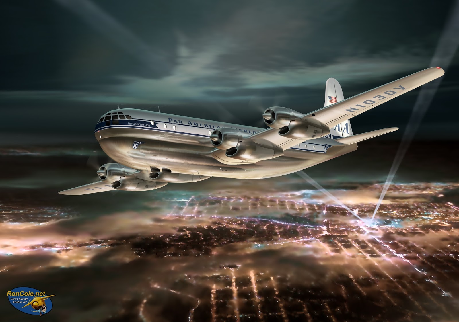 Aviation Art of Ron Cole & Cole's Aircraft: Pan American Airlines in ...