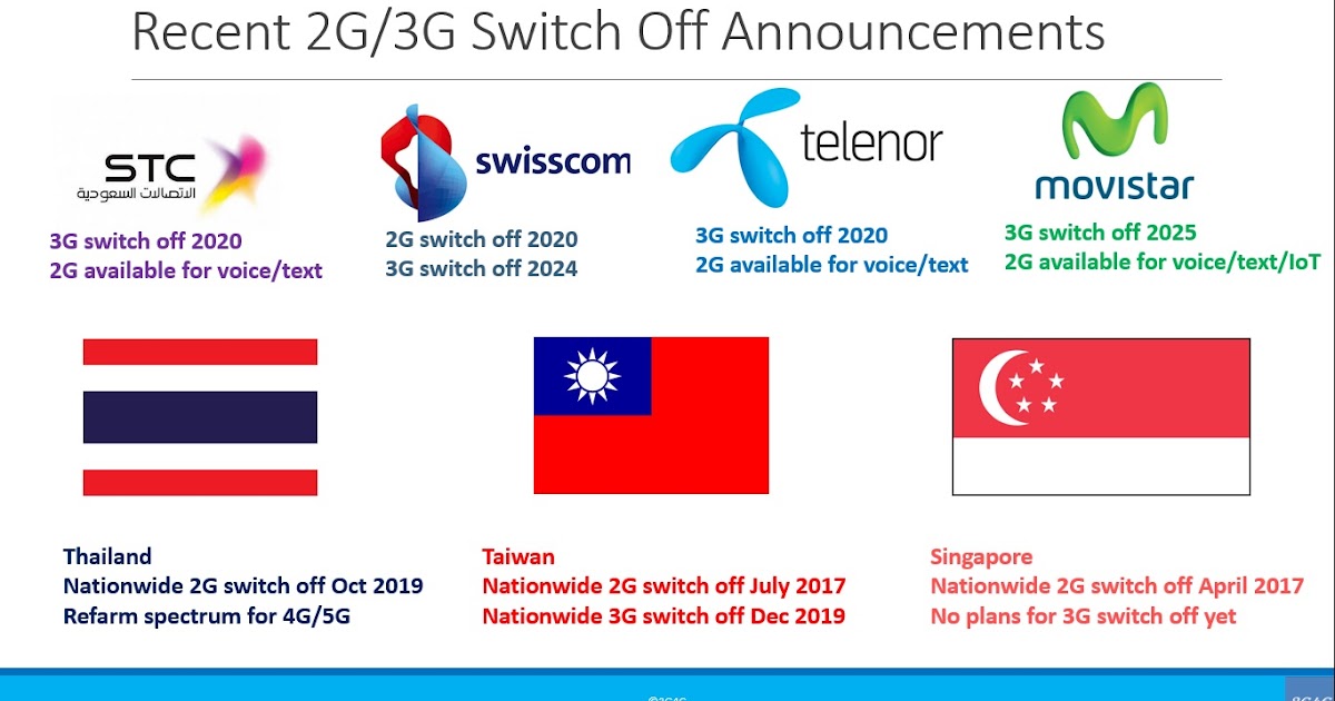 The 3G4G Blog: When will 2G & 3G be switched off now that 5G is here?