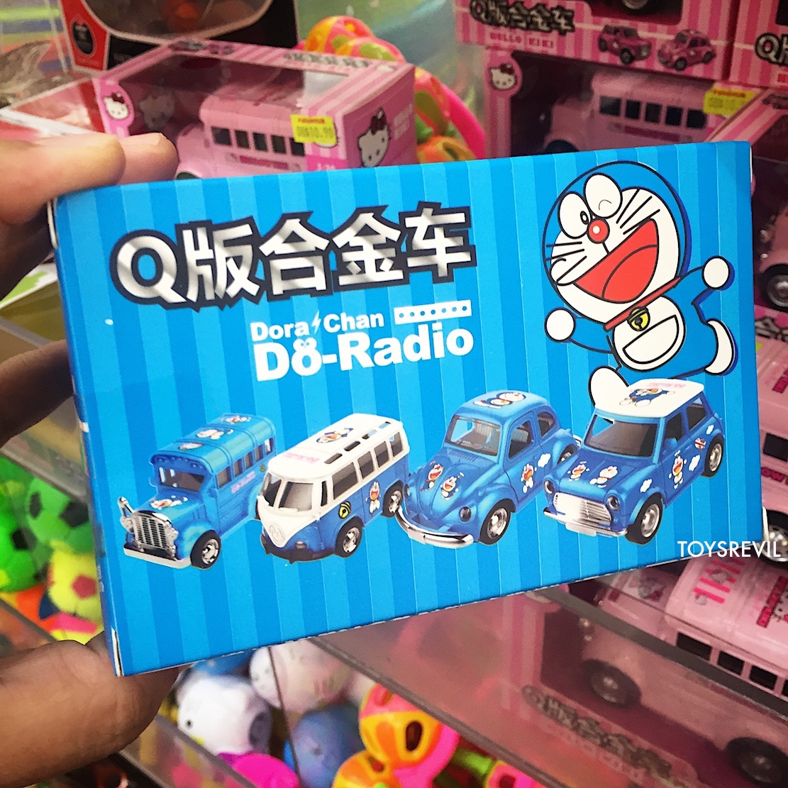 Taking A Ride with Knock-Off Hello Kitty & Doraemon Model Cars