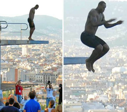 Lebron James Diving Than Slam Dunking