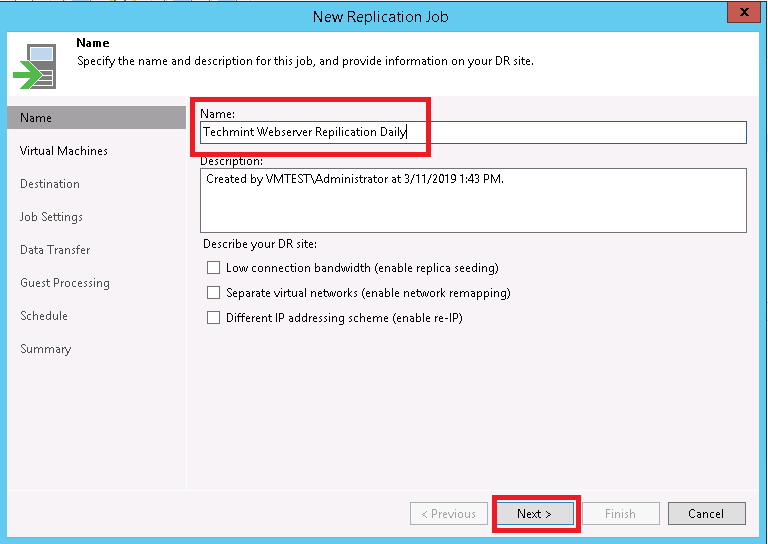 How to Create Replication Job in Veeam Backup and Replication Software ...