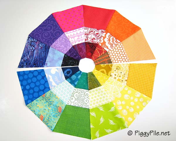 Piggy Pile: Tutorial - Fabric Color Wheel