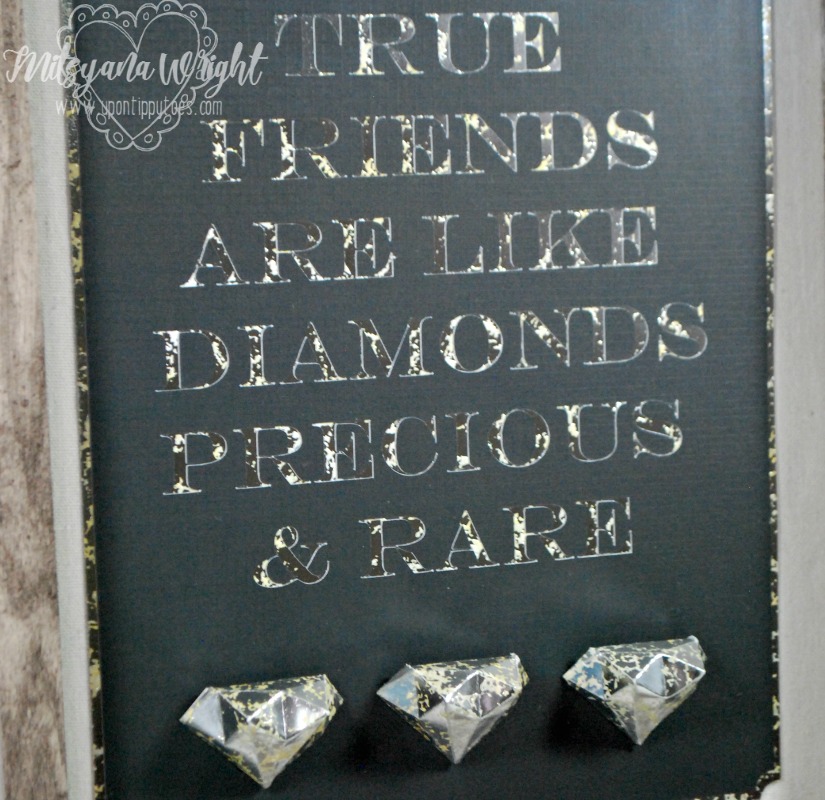 Up On Tippy Toes: True Friend Wall Art- Xyron + Waffle Flower Blog Hop