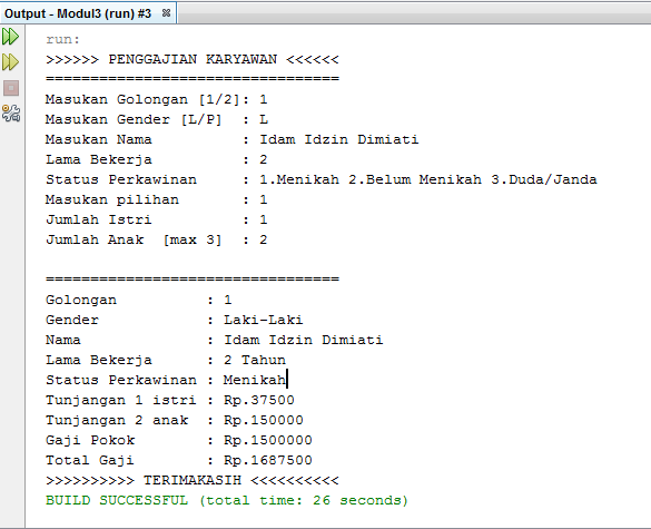 Modul 3 - Statement Percabangan