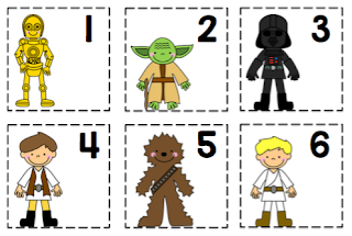 Star War Number Cards 1-50 ~ Preschool Printables