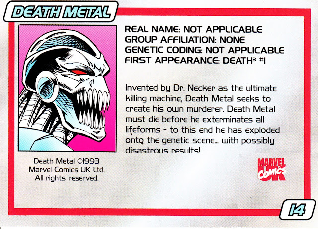 STARLOGGED - GEEK MEDIA AGAIN: 1993: GENE CARDS 13-14 (Marvel UK)