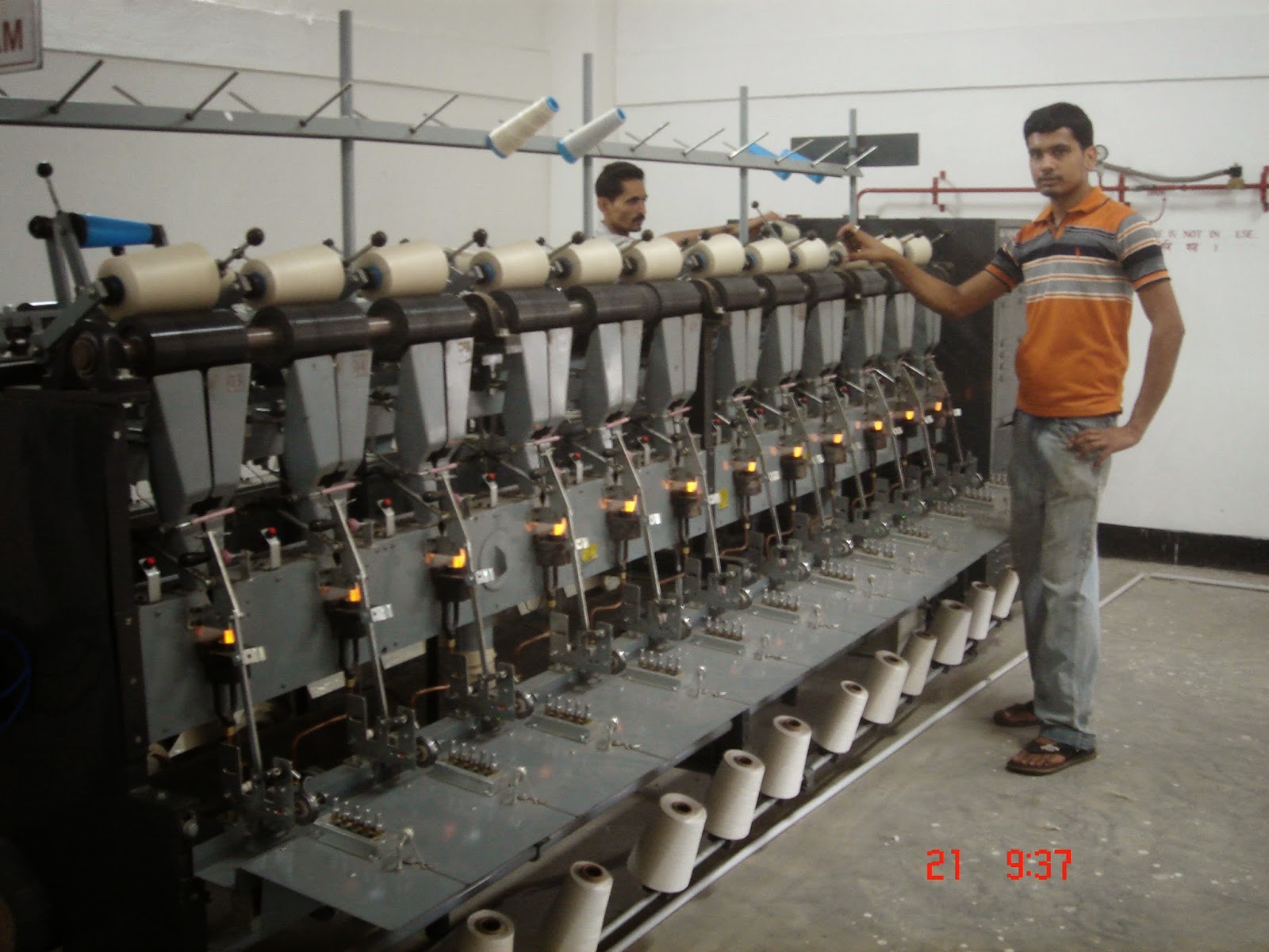GAS YARN SINGEING MACHINE - GASSING MACHINE: Silk Singeing