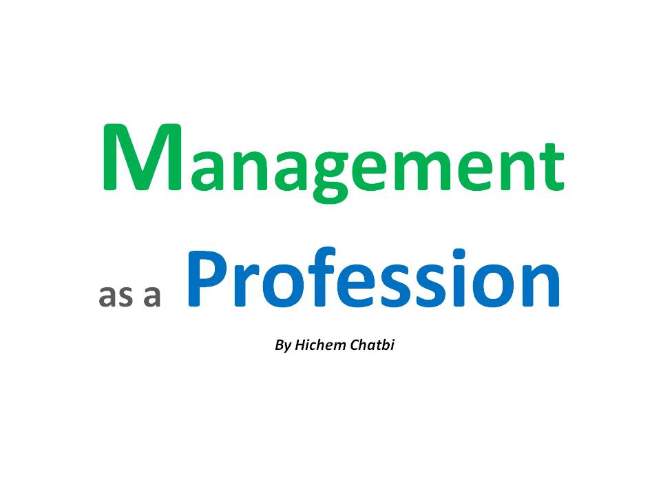 Management as a Profession