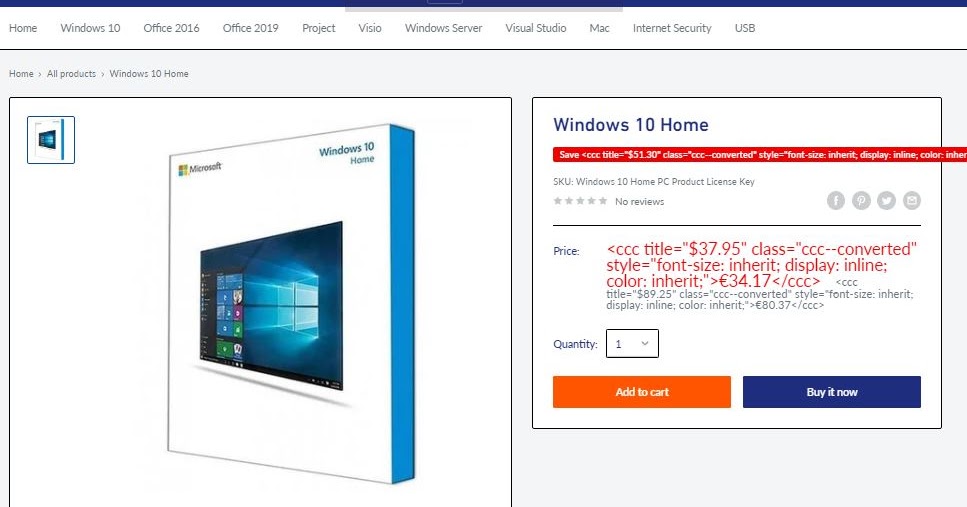 Free windows 10 home product key
