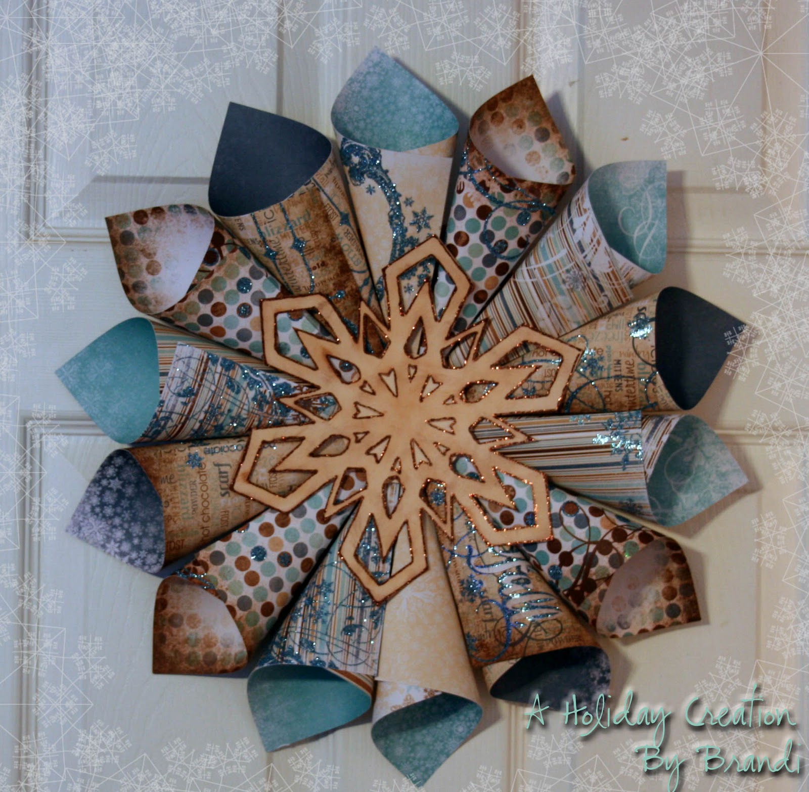 Sparkle Shimmer and Twinkle: Paper Cone Wreaths and a Christmas Sentiment