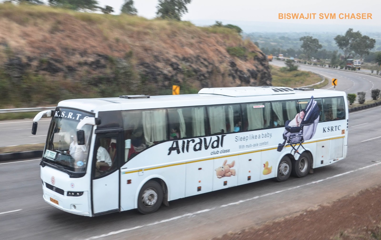 KSRTC Airavat Club Class VOLVO B9R Multiaxle Semi Sleeper | Biswajit ...