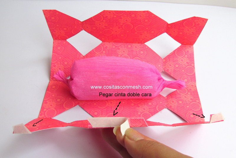 Cajitas de regalo con forma de caramelo las más faciles de hacer ...