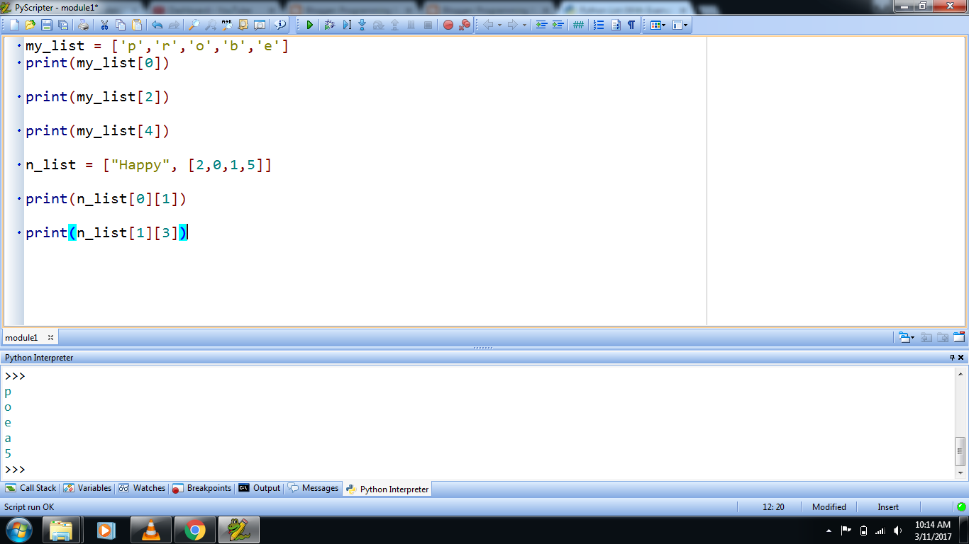 List Function in python